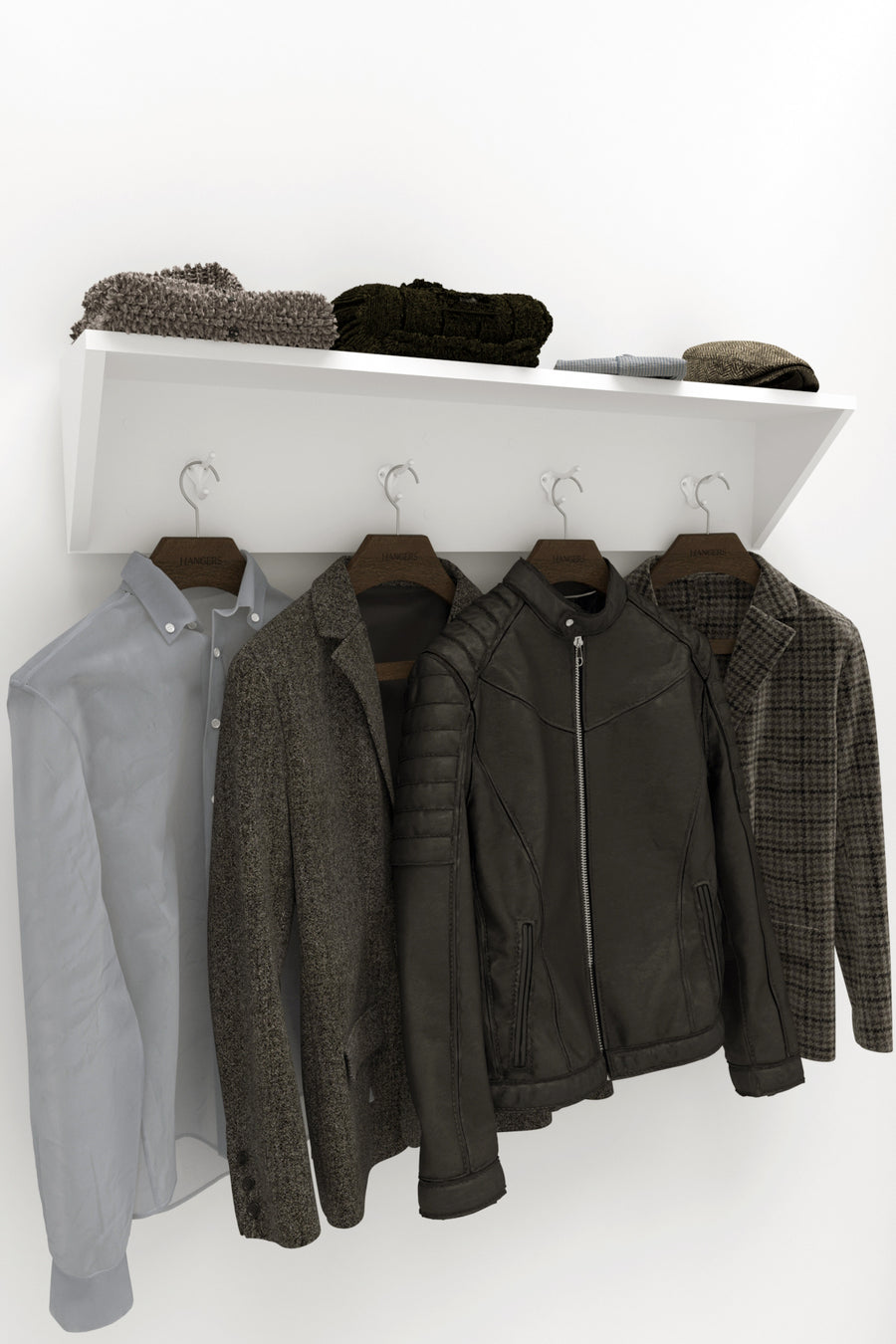 Ledge W/ Coat Hooks – Display Source